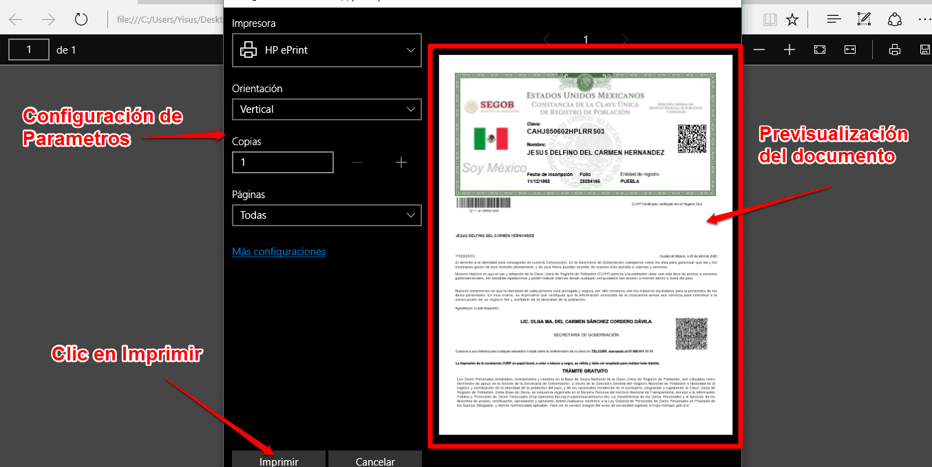 ECURP. Conoce Como Descargar Tu CURP Digitalizada
